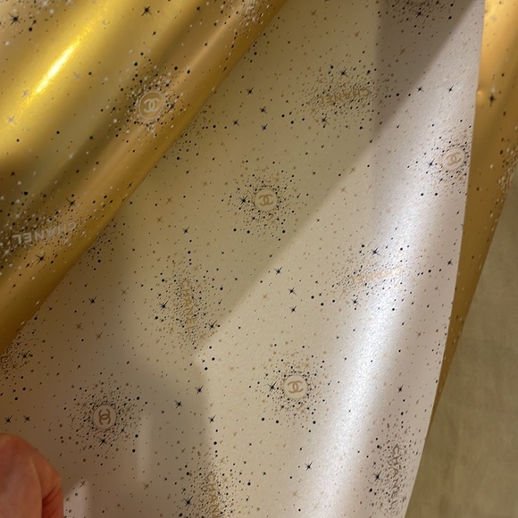 CHANEL | Other | Authentic Chanel Gold Wrapping Paper | Poshmark